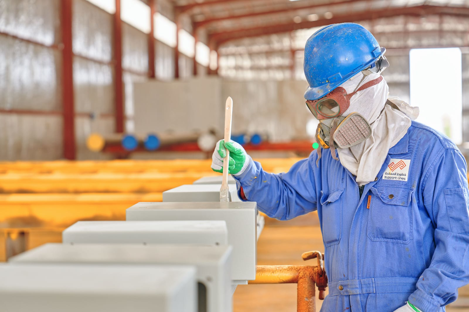 Industrial Services Roller Painting | Support Lines